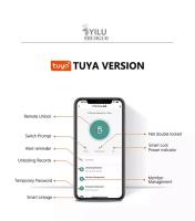 China Sliding Glass Door Fingerprint Tuya Smart Lock Electronic Access Control for sale