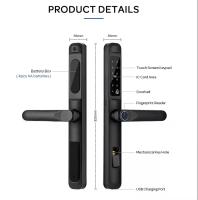 China Aluminum Alloy TUYA Smart Lock Waterproof for Home Hotel 30-75MM Door for sale