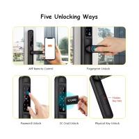 China Aluminum Alloy TUYA Smart Lock Waterproof for Home Hotel 30-75MM Door for sale