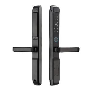 China Thermal Break Aluminium Door Lock with Intelligent Fingerprint Unlocking for sale