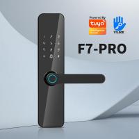 China Biometric Fingerprint TT Smart Lock Digital Door Lock Black Security for sale