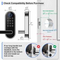 China Home Door TT Smart Lock Keyless Biometric Fingerprint Locks With Key for sale