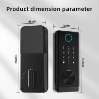 China Front Door TUYA APP Fingerprint Electronic Deadlock Smart Door Lock for sale