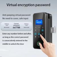 China IC Card Electric Door Lock Digital Smart Door Lock Waterproof Glass Door for sale