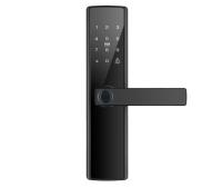 China Smart Glass Door Lock with Tuya Bluetooth and Fingerprint Recognition for sale