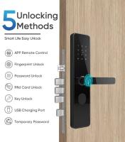 China Fingerprint Bluetooth Keyless Entry Deadbolt Home Door Lock IP65 Weatherproof for sale