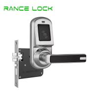 China Zinc Alloy Digital Door Handle Lock Silver Z Wave Door Lock for sale