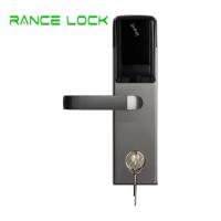 China Keyless Digital Door Lock Electronic Fingerprint Security Door Lock Black for sale