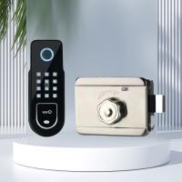 China Sliding Glass Door Lock App Card Key Security Digital Smart Glass Door Lock for sale
