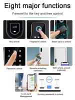China Sliding Glass Door Lock App Card Key Security Digital Smart Glass Door Lock for sale
