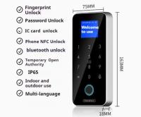 China WiFi Fingerprint Digital Smart Door Lock Use for Glass Door for sale