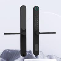 China Tuya Smart Aluminum Security Lock Fingerprint Password Intelligent Door Lock for sale