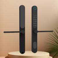 China Tuya Smart Aluminum Security Lock Fingerprint Password Intelligent Door Lock for sale