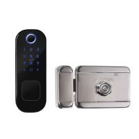 China Smart Automatically Lock for Glass Doo with Screen 5 Ways Unlock and App Control for sale