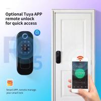 China Smart Automatically Lock for Glass Doo with Screen 5 Ways Unlock and App Control for sale