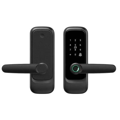 China Tuya Smart Glass Door Lock Digital With Fingerprint Bluetooth for sale