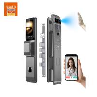 China Digital Fingerprint Palm Vein Smart Door Lock Face Recognition Smart Lock for sale