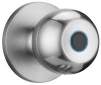 China Encoder Card Handle Door Lock Digital Door Lock Knob Silver With Electric Power Switch for sale