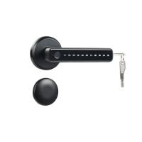 China Apartment Fingerprint Digital Lock Silver Black Keyless Security Handle Lock for sale