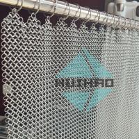 China Stainless Steel 316l Chainmail Fireplace Screen Customized Easy To Be Hanged for sale