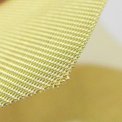 China Brass Woven Mesh Screen 0.6m-1.3m Width For Liquid And Gas Filtration for sale