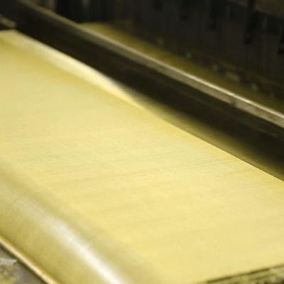 China Corrosion Resistant Brass Woven Wire Mesh Customized For Papermaking Dewatering for sale