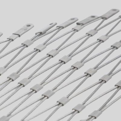 China 7x7 7x19 Stainless Steel Wire Rope Mesh For Green Wall System for sale