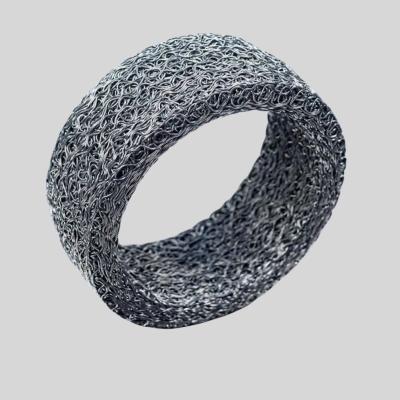 China Compressed Knitted Mesh 304 316 321 310 310S Stainless Steel Knitted Mesh for sale