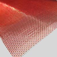 China 28 Mesh 0.2mm Copper Wire Fabric For Laminted Glass Colored Finished for sale