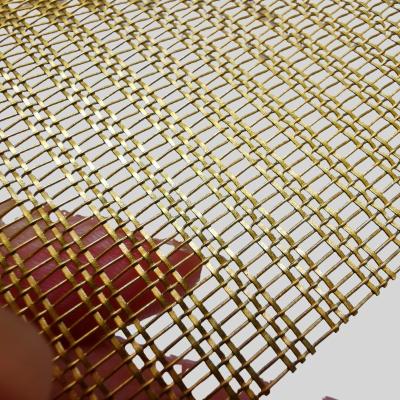 China Color Plated Laminated Glass Metal Mesh Fabric 0.4mmx0.2mm Wire Diameter for sale