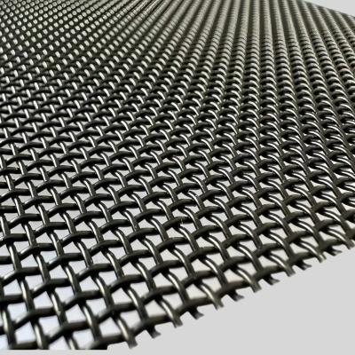 China AISI 304/ AISI 316 Stainless Steel Security Wire Mesh 11x11 Black Coated Color for sale