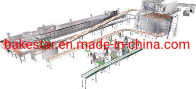 China Easy Operate Bread Production Line Tunnel Oven High Automation with Siemens PLC Control for sale