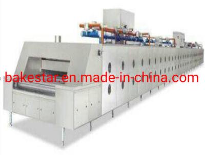 China Siemens PLC Touch Screen Tunnel Oven Automatic Pita Bread Production Line 300kg/Hr for sale