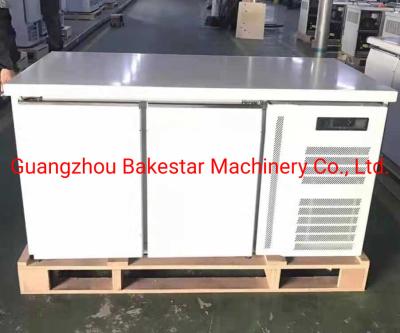China Fan Cooling Stainless Steel Refrigerator Workbench with Drawers for sale