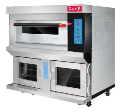 China Sain Mate 1 Deck 1 Tray Baking Oven with 8 Trays Proofing Combination Oven for sale