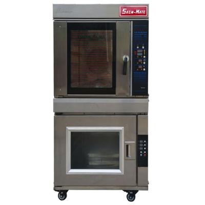 China Intelligent Precise Temperature Control 5 Trays Hot Air Circulation Oven with Steam Generation, 10 Trays Proofing Together Combinated Oven for sale