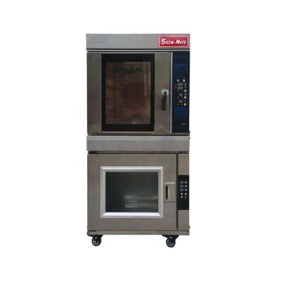 China Commericial 8 Trays Steaming Hot Air Circulation Oven with 10 Trays Proofing Together Combinated Oven for sale