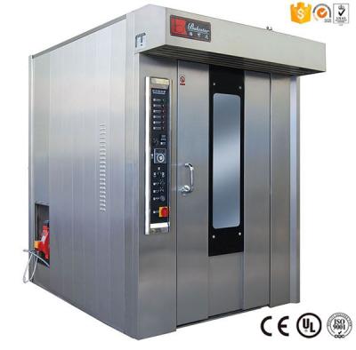 China Baking Bakery Bread Chinese Vertical Double Rack Rotary Oven Pita Bread Rotary Deck Oven for sale