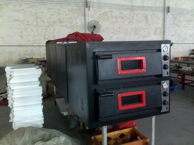 China Two Deck Guangzhou China Factory Bakery Equipment Electric Stone Pizza Oven, Electric Pizza Oven Stone for sale