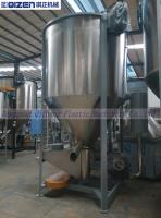 China 8 Ton Vertical Color Dry Mixer Machine 18.5KW Motor Plastic Masterbatch Heated Blender for sale