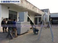 China 40HP Sound Proof Plastic Crusher Machine 460rpm with Silo and Blower for PP PE PET ABS for sale