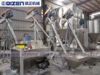 China Stainless Steel Inclined Screw Conveyor 2m Length Small Screw Feeder with Hopper for sale