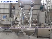 China Stainless Steel Inclined Screw Conveyor 2m Length Small Screw Feeder with Hopper for sale