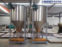 China 1 Ton Automatic Fish Feed Mixer , Vertical Ribbon Mixer With Hot Air Drying System for sale