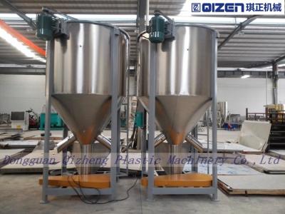 China 1 Ton Automatic Fish Feed Mixer , Vertical Ribbon Mixer With Hot Air Drying System for sale
