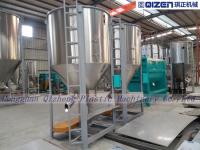 China 1 Ton Automatic Fish Feed Mixer , Vertical Ribbon Mixer With Hot Air Drying System for sale
