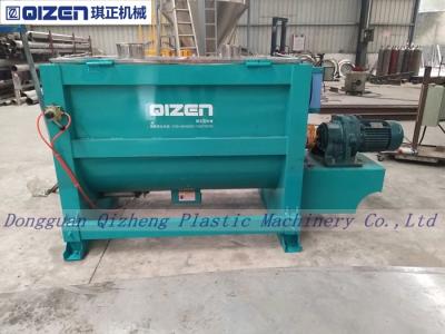 China Recycled Plastic Granulation Horizontal Ribbon Mixer 300KG Air Operated Outlet 600L for sale
