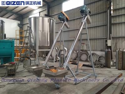 China 3M Height Stainless Steel Spiral Flexible Screw Conveyor Hopper Loader 220V for sale