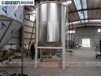 China Vertical Ribbon Blender Plastic Mixer Machine With Recycled Plastic Granulation Storage Silo for sale
