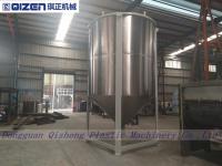China Vertical Ribbon Blender Plastic Mixer Machine With Recycled Plastic Granulation Storage Silo for sale